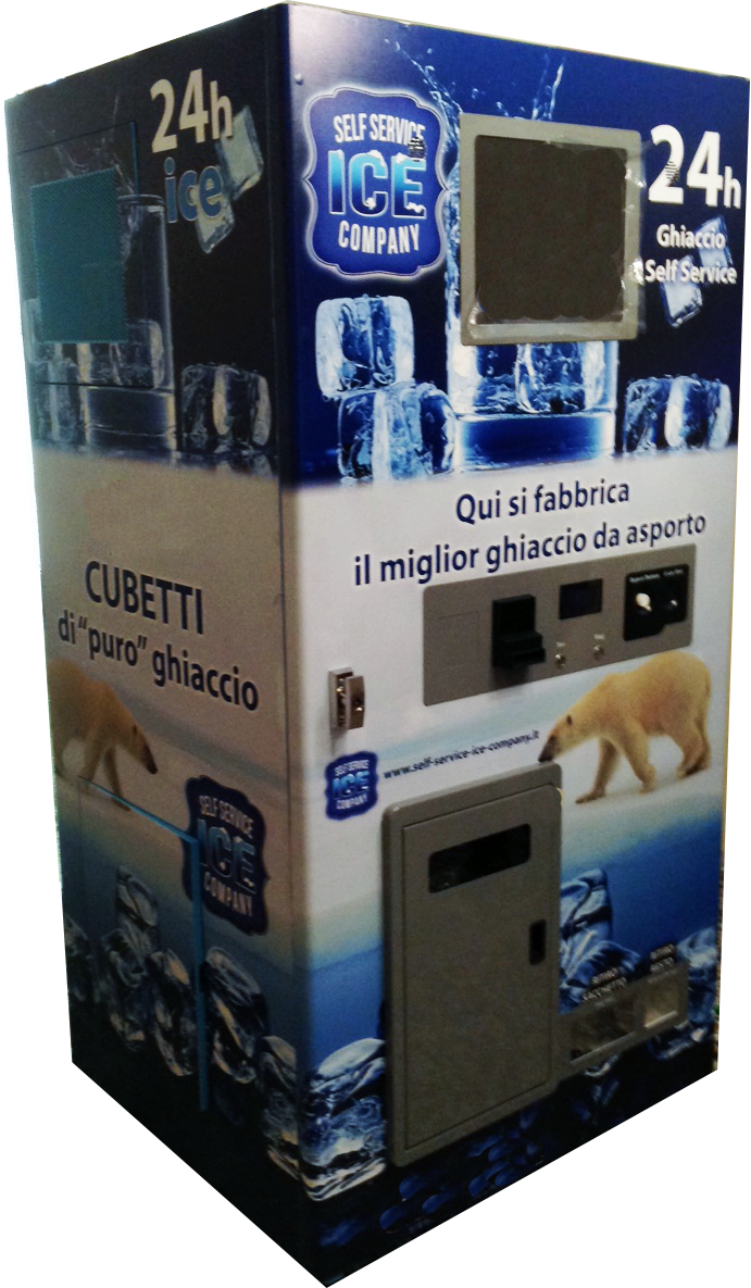 GO ICE 180 - Ice Vending Machines. Ghiaccio Self Service.